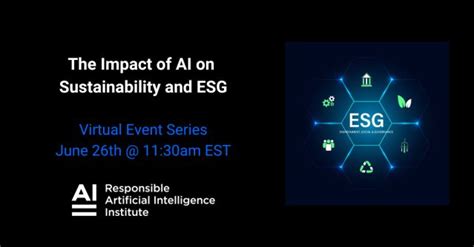 Kpmg And Responsible Ai Institute Webinar On Ai And Sustainability Emily Frolick Posted On The