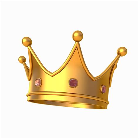 Premium Photo 3d Crown Isolated