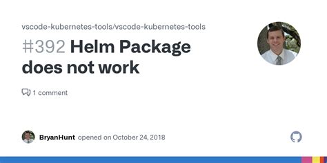 helm package does not work · issue 392 · vscode kubernetes tools vscode kubernetes tools · github
