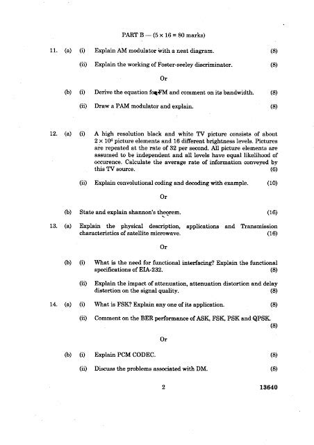 Anna University Question Bank Analogdigital And Data Communications
