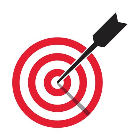 Bullseye Target Icon Arrow Dart Targeting Symbol Archery Target Icon Dart Targeting Market