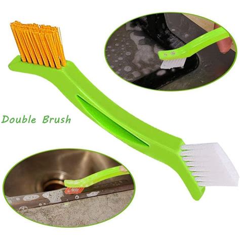 Комплект от 4 X многофункционална четка за почистване пластмаса бяло зелено Emag Bg