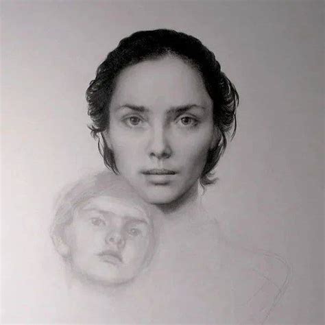 俄罗斯美女画家，玛丽亚素描作品maria