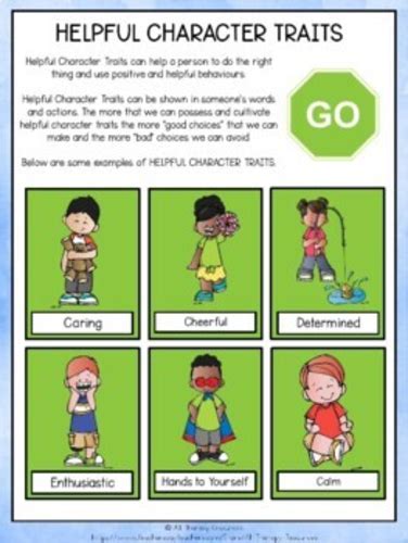 Helpful And Unhelpful Character Traits Workbook Counseling Lesson Sel Teaching Resources Helpful And Unhelpful Character Traits Workbook Counseling Lesson Sel Teaching Resources