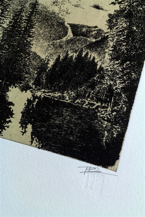 Etching Intaglio Wall Art Original Print Limited Edition Etsy