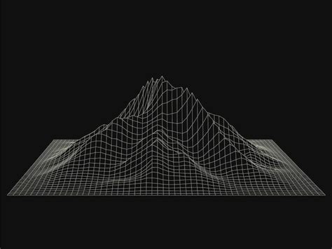 Premium Vector Wireframe Soundwave Geometric Polygonal Abstract Grid