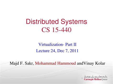 Ppt Distributed Systems Cs 15 440 Powerpoint Presentation Free Download Id4215510