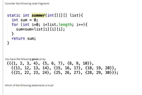Solved A The Method Will Return 47 If The Array Is