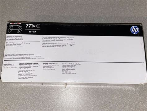Hp 771a Matte Black Ink Cartridge B6y15a Genuine Original New Sealed
