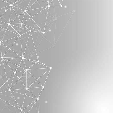 Free Vector Gray Neural Network Illustration