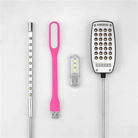 Portable Novelty Light USB Powered LED Night Lamp USB Cable LED Light Desk Book Reading Ceiling