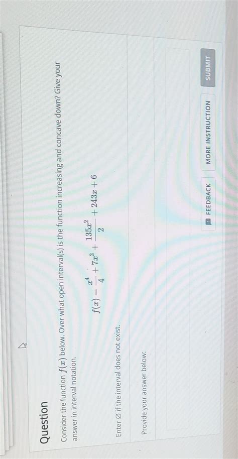 Solved Consider The Function F X Below Over What Open Chegg