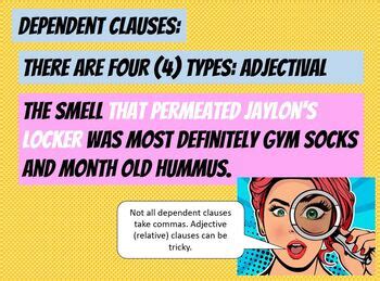 SAT ACT Grammar Identifying Sentence Types TpT