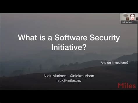 NDC Conferences Talk What Is A Software Security Initiative And Do I Need One From NDC