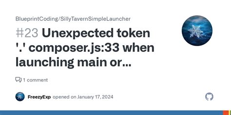 Unexpected Token Composer Js When Launching Main Or Staging Issue Blueprintcoding