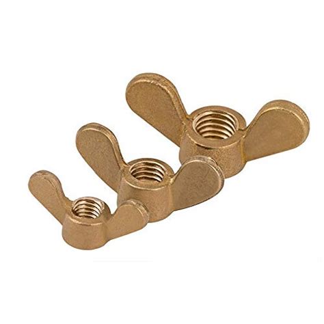 Brass Wing Nuts Set 10pcs M3 M4 M5 M6 M8 M10 M12 M16 M20 Knurled