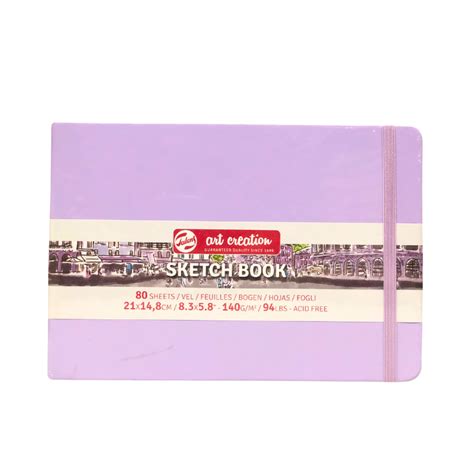 Libreta Para Sketch 21x148 Cm Pastel Violet Libreria Moderna
