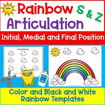 Rainbow Articulation S And Z By World Of Speech And Language Resources