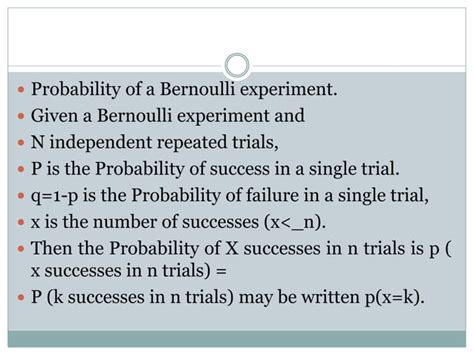 Moment Generating Function And Bernoulli Experiment Pptx