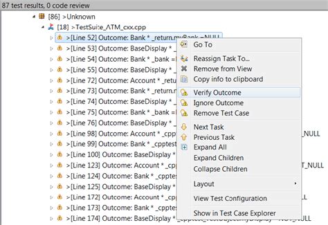 exercise 10 reviewing and verifying test outcomes and creating regression tests parasoft c