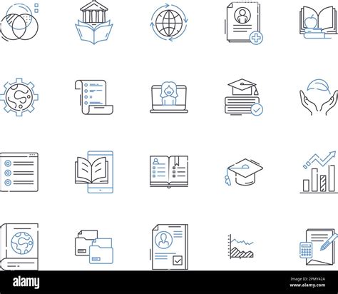 Cognitive Science Outline Icons Collection Cognition Neuroscience Ai Intelligence