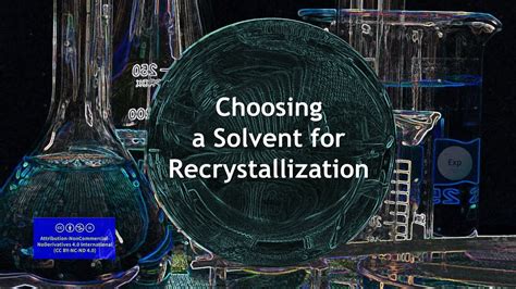 Choosing A Solvent For Recrystallization Youtube Choosing A Solvent For Recrystallization Youtube