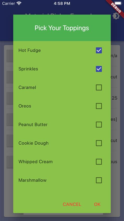 Flutter Material Pickers FlutterCore