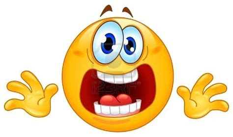 A Clipart Image Of A Surprised And Excited Yellow Emoji With Wide Eyes