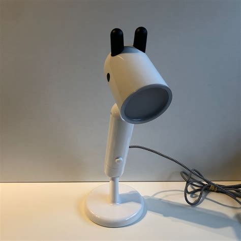 Vintage Ikea White Giraffe Lamp Krux Designed By Monica Mulder Desk