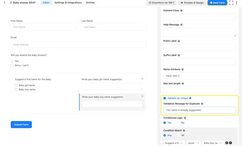 What Is Unique Field Validation And How To Use It In A Wordpress Contact Plugin Fluent Forms