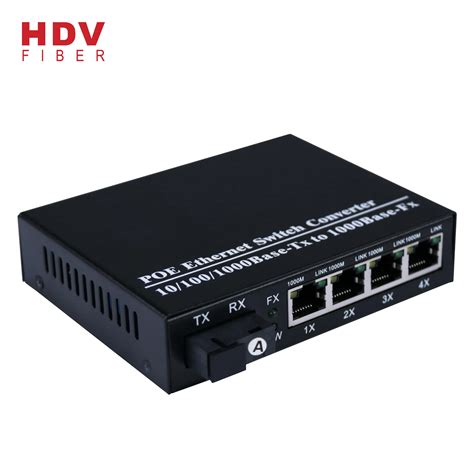 Fast Ethernet 4 Port Module 1 1000m Optical Fiber Gigabit Network Poe Switch Buy Network Poe