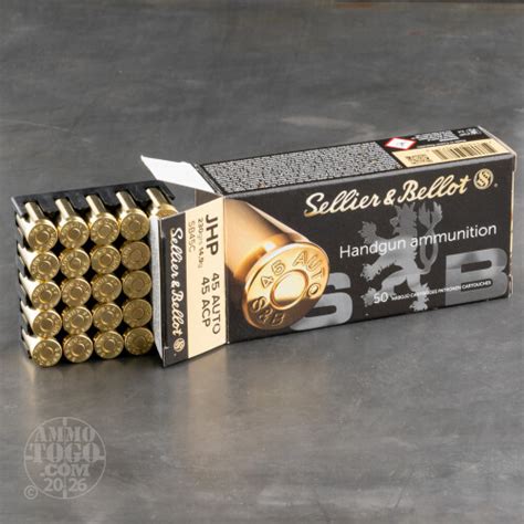 Bulk Sellier And Bellot 45 Acp Auto Ammo For Sale 1000 Rounds