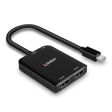 Mini DisplayPort To Port HDMI MST Hub Lindy Australia