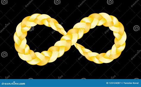 Infinity Symbol Ribbon Plait Vector Illustration Stock Illustration Illustration Of Decoration