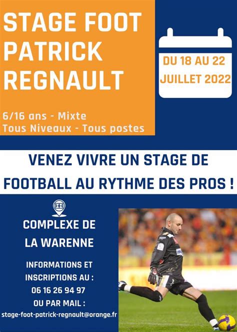 Stage Foot Patrick Regnault