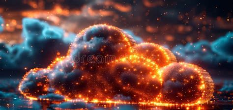 Cloud Computing Security Concept Stock Illustration Illustration Of Connect Information
