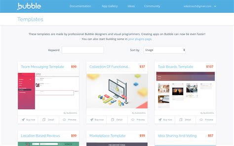 New Feature Templates Announcements Bubble Forum