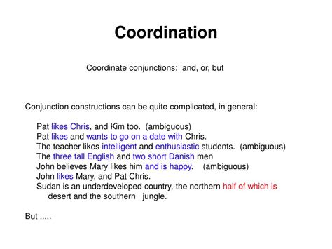 Ppt Cs544 Lecture 4 Syntax And Compositional Semantics Of Conjunctions Powerpoint