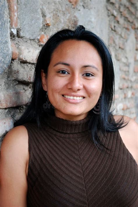 Beautiful Young Hispanic Woman Portrait Stock Image Image Of