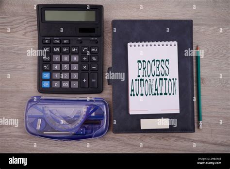 Hand Writing Sign Process Automation Business Approach Transformation Streamlined Robotic To