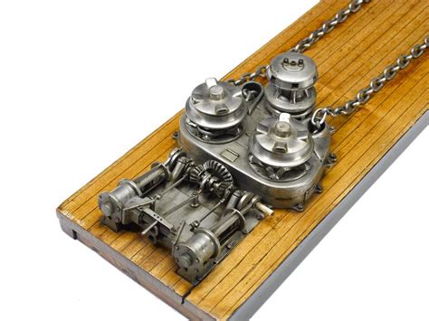 Model And Drawing Of Samuel Baxters Vertical Anchor Cable Windlass Science Museum Group