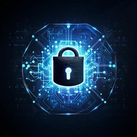 Premium Photo Security And Cybersecurity Concept Lock Symbol Protection Against Thieves Cyber