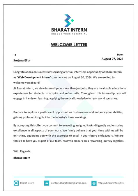 Srujana Ellur On Linkedin Internship Webdevelopment Bharatintern Careergrowth Learningjourney