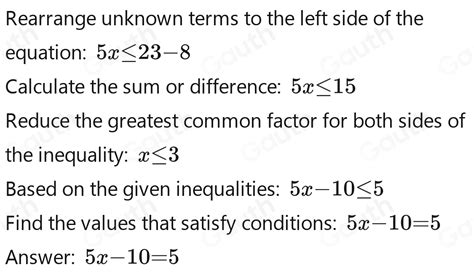 Solved If 5x8≤ 23 What Is The Maximum Possible Value Of 5x 10 Math