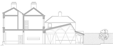 Plywood Frames Create A Triangle Pattern Inside Extension
