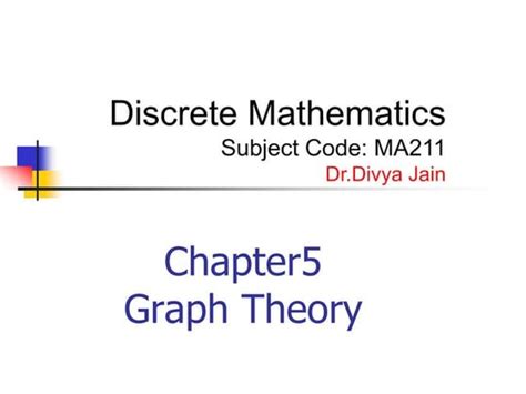 Graphs Discrete Math Ppt