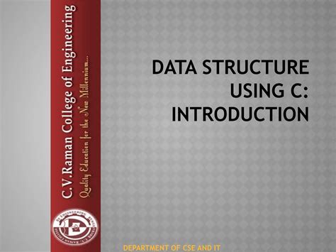 Introduction To Datastructure And Its Application Pptx