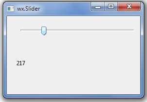 Wxpython Widgets Wx Slider Tutorial
