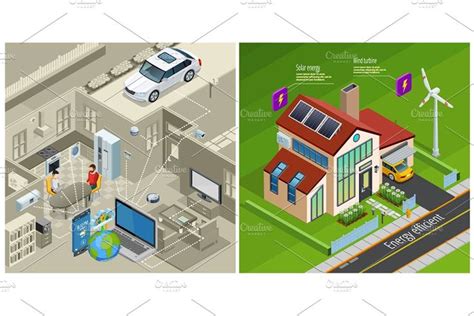 Smart Home Isometric