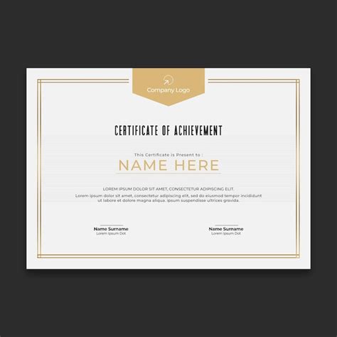 Premium Psd Psd Certificate Design Template